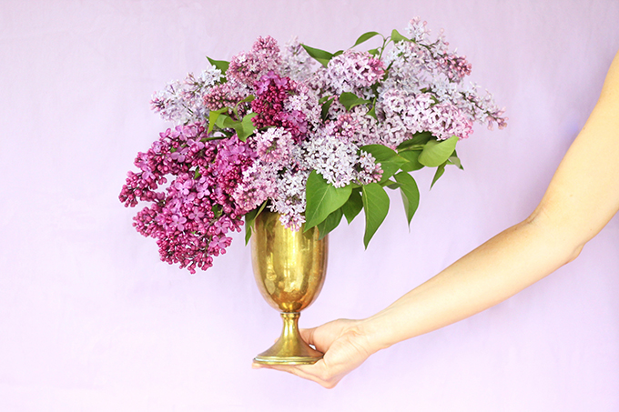 DIY | FORAGED LILAC ARRANGEMENT - JustineCelina
