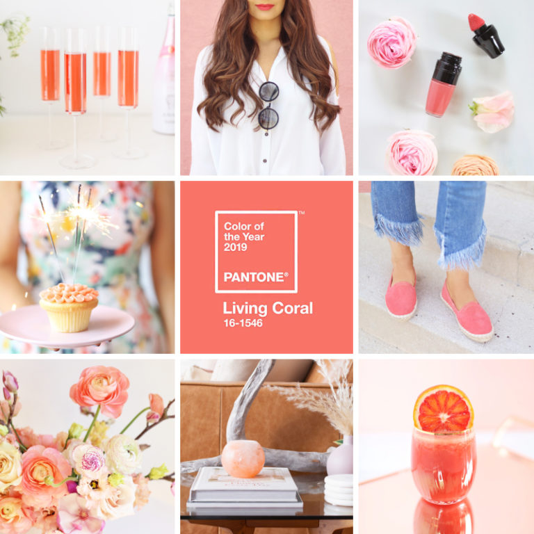 PANTONE 2019 COLOUR OF THE YEAR INSPIRATION | LIVING CORAL - JustineCelina